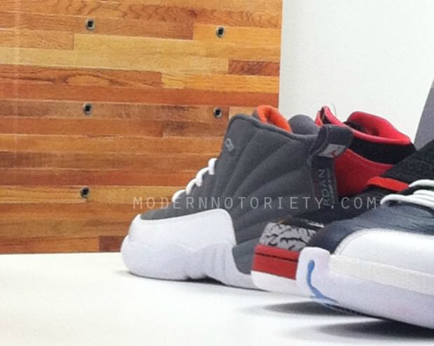 First Look: Air Jordan 12 Cool Grey/Team Orange | Nice Kicks