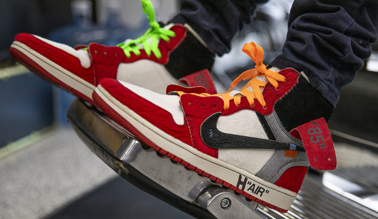 Custom OFF-WHITE x Air Jordan 1 Gets a H-Air-y Makeover | Nice Kicks