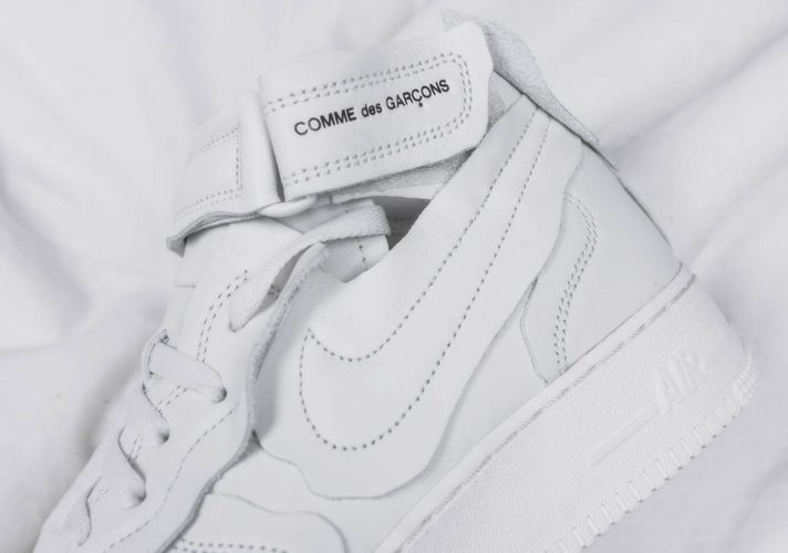 Detailed Look // COMME des GARÇONS x Nike Air Force 1 Mid Collection ...