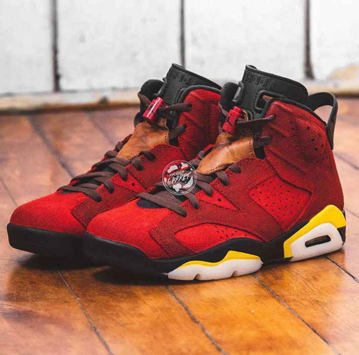 Custom Air Jordan 6 "Ferrari Denim" Has the Need for Speed | Nice Kicks