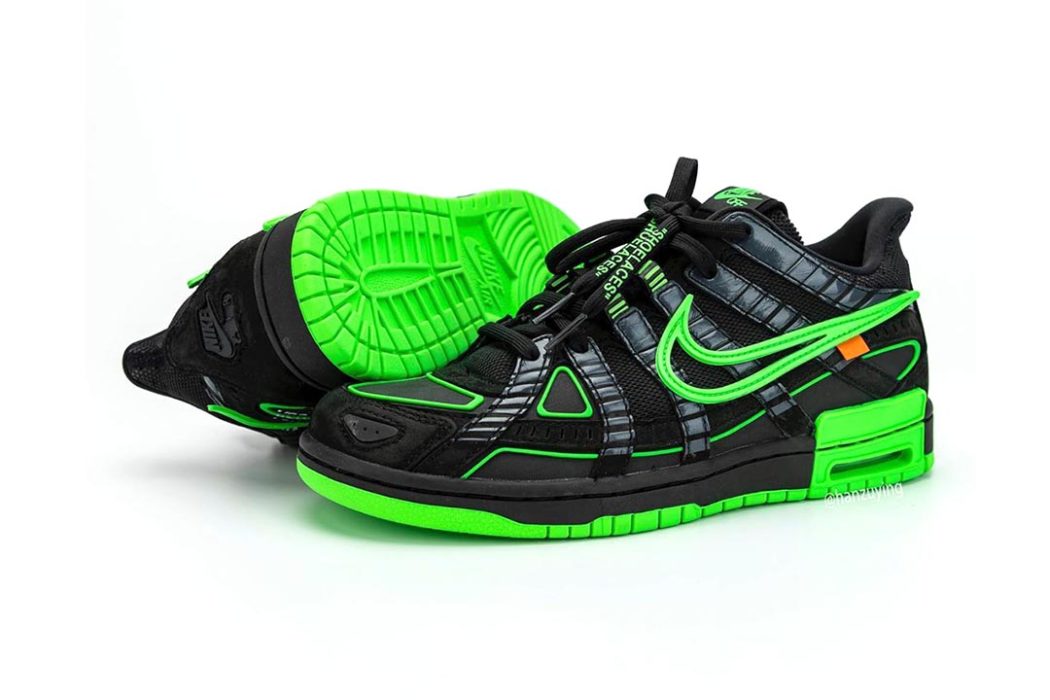 OFF-WHITE x Nike Air Rubber Dunk "Green Strike" Release Date | Nice Kicks