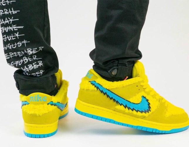 Grateful Dead Bears x Nike SB Dunk Low "Yellow" CJ5378-300 Release Date ...