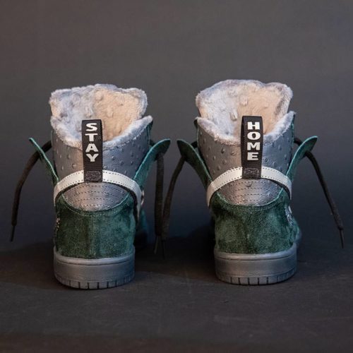 Custom Nike SB Dunk High Raises Money Against COVID-19 | Nice Kicks