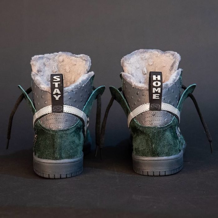 Custom Nike SB Dunk High Raises Money Against COVID-19 | Nice Kicks