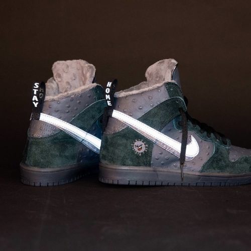 Custom Nike SB Dunk High Raises Money Against COVID-19 | Nice Kicks