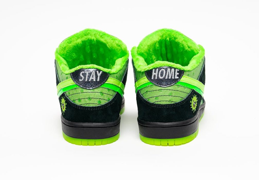 Custom Nike SB Dunk Low "Stay Home" for Charity | Nice Kicks