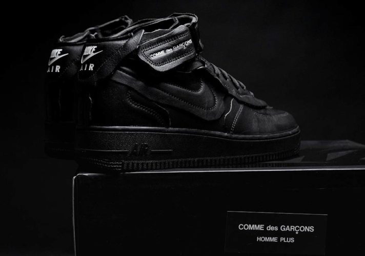 Detailed Look // COMME des GARÇONS x Nike Air Force 1 Mid Collection ...