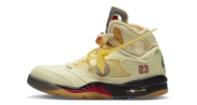 OFF-WHITE x Air Jordan 5 "Sail" Raffle | Nice Kicks
