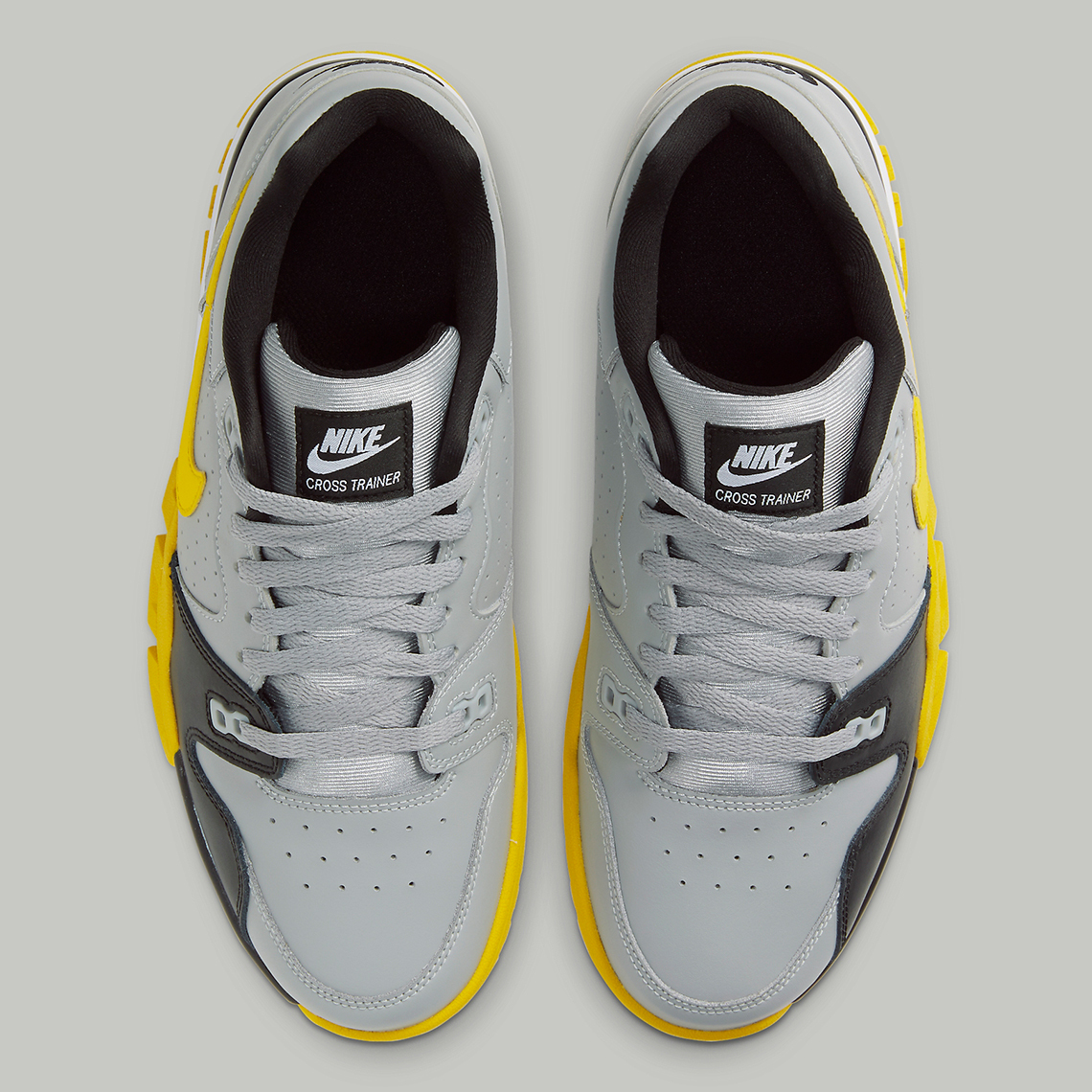 Nike Air Cross Trainer Low "Light Smoke Grey/Black/White/Speed Yellow ...