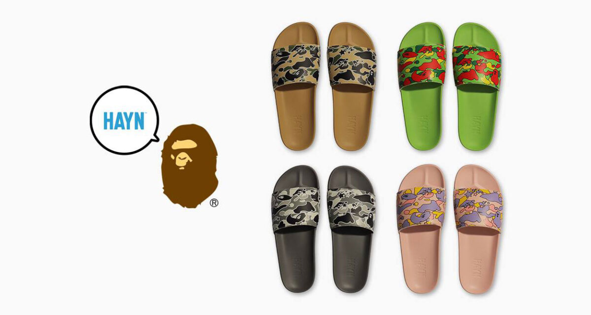 BAPE x HAYN FW21 Slides Collection Release Date | Nice Kicks