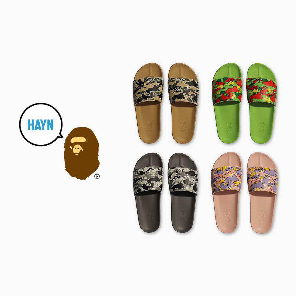 BAPE x HAYN FW21 Slides Collection Release Date | Nice Kicks