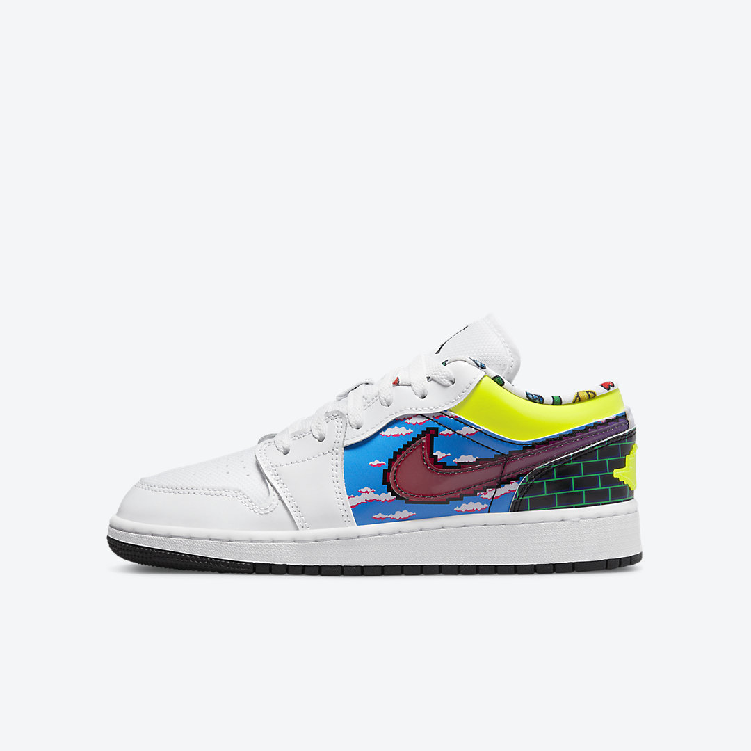 Air Jordan 1 Low GS "Old School Gaming" DM8969-114 | Nice Kicks