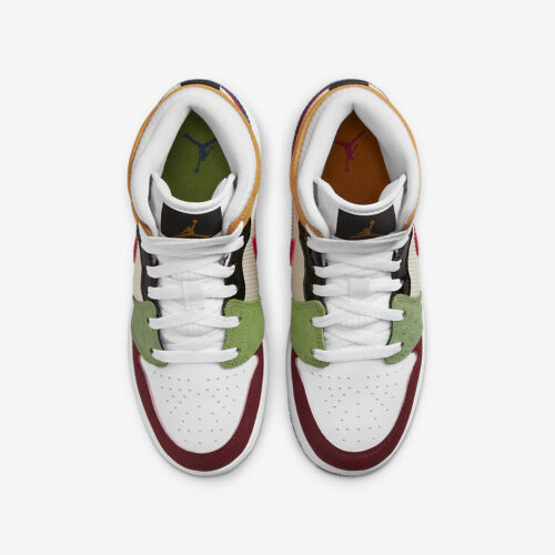 Air Jordan 1 Mid GS "Patchwork" DR6957-100 | Nice Kicks