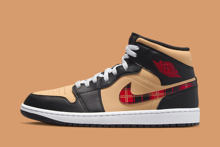 Air Jordan 1 Mid "Tartan Swoosh" DZ5329-001 | Nice Kicks