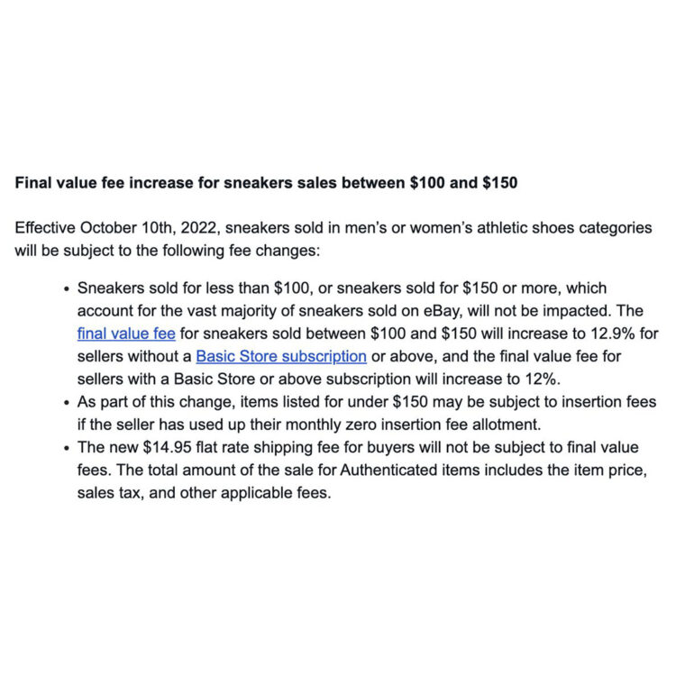 eBay's Authenticity Guarantee is Raising Seller Fees | Nice Kicks