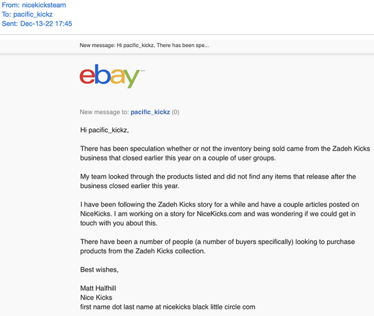 Zadeh Kicks Warehouse Liquidation is Live on eBay | Nice Kicks