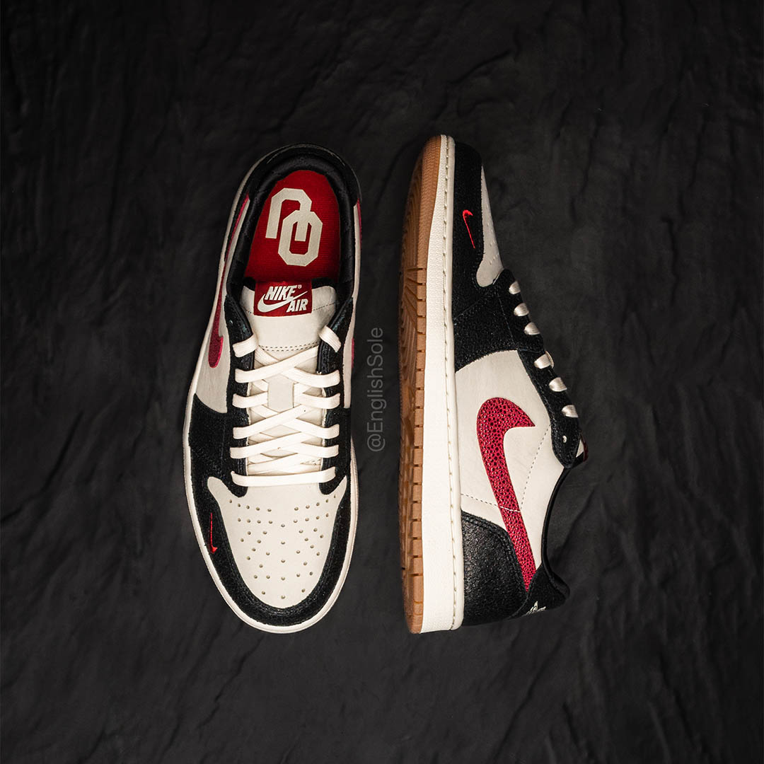 Air Jordan 1 Low "Oklahoma Sooners" PE | Nice Kicks