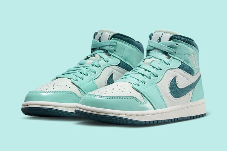 Air Jordan 1 Mid WMNS "Bleached Turquoise" DZ3745-300 | Nice Kicks