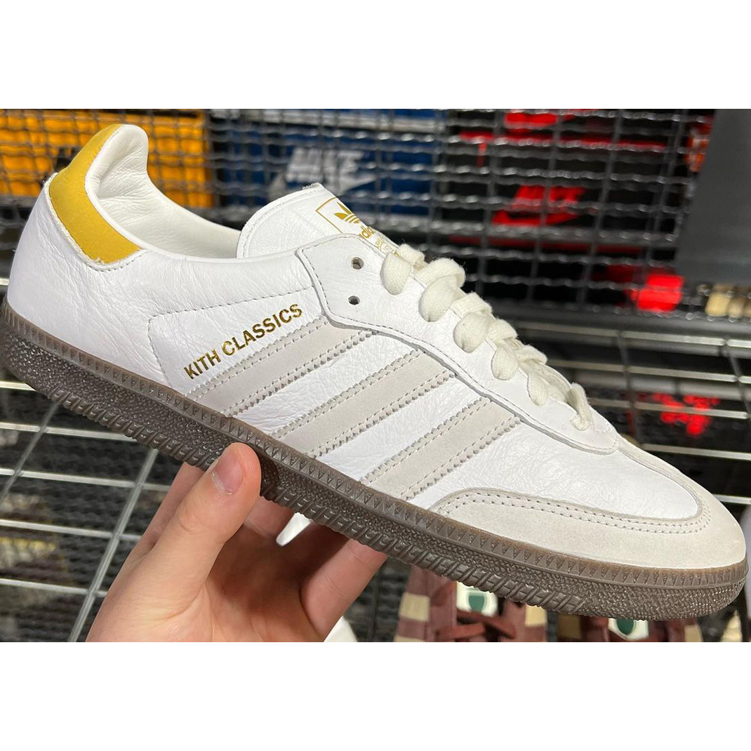 KITH x adidas Samba “White Yellow” | Nice Kicks