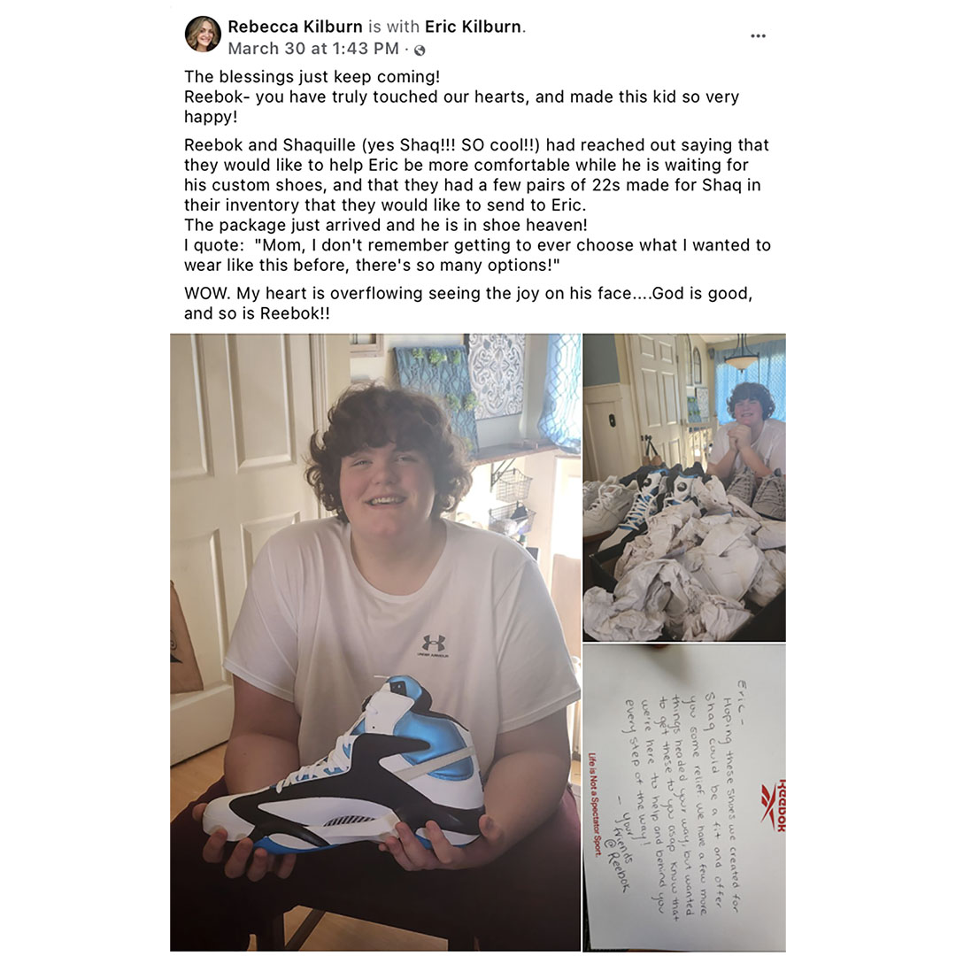 Reebok, Shaq Help Teen with Size 22 Sneakers | Nice Kicks