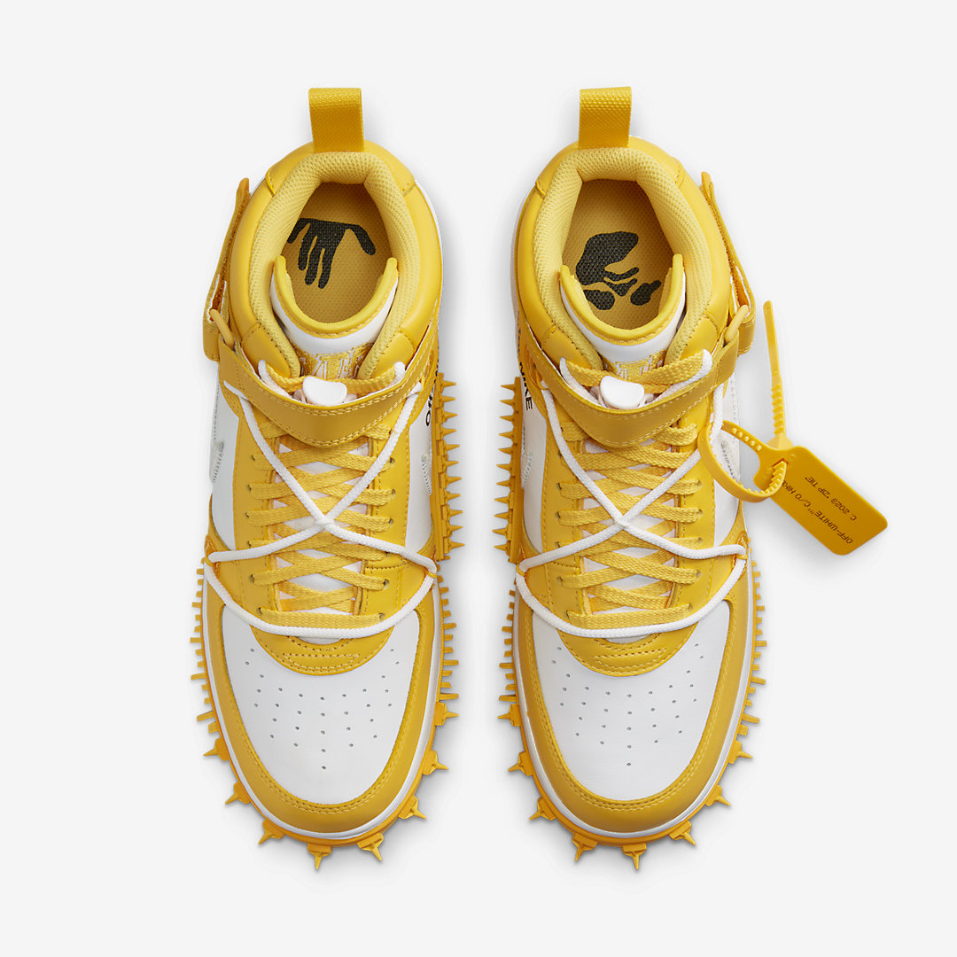 Off-White x Nike Air Force 1 Mid “Varsity Maize” DR0500-101 | Nice Kicks