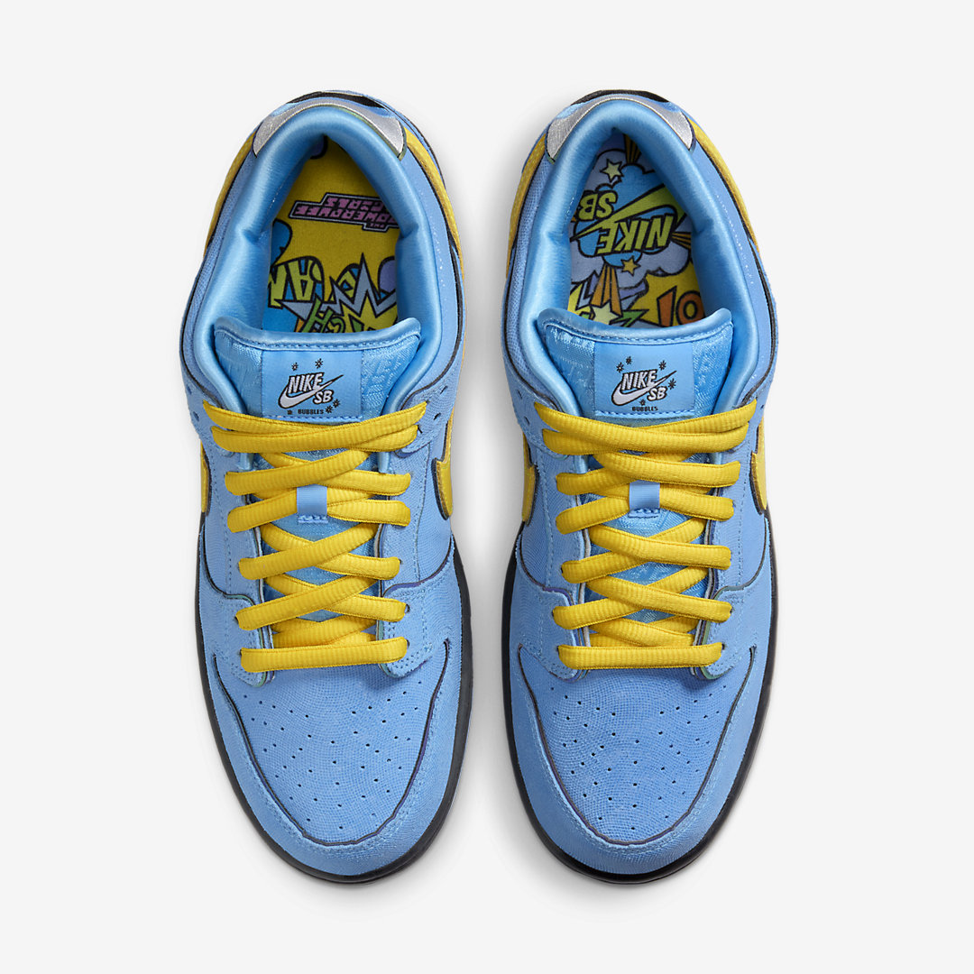 The Powerpuff Girls x Nike SB Dunk Low "Bubbles" FZ8320-400 | Nice Kicks