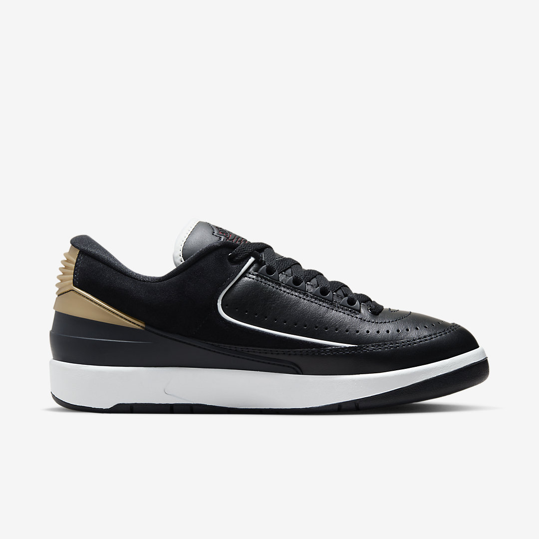 Air Jordan 2 Low WMNS "Black/Metallic Gold" DX4401-001 | Nice Kicks