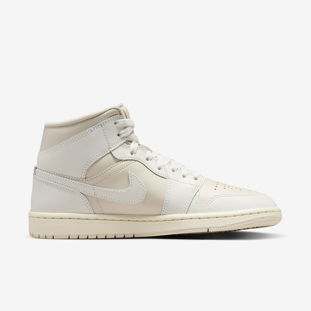 Air Jordan 1 Mid WMNS "Muslin/Sail BQ6472-201 | Nice Kicks