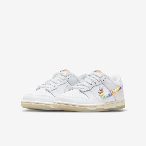 Nike Dunk Low GS "Rainbow Swoosh" FN4861-100 | Nice Kicks