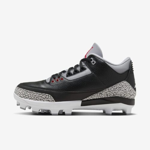 Air Jordan 3 Baseball Cleat “Black Cement” - HQZ
