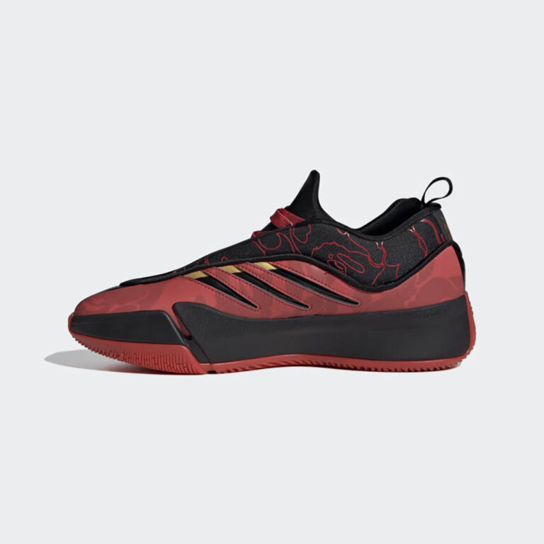 BAPE x adidas Dame 9 "Red Camo" IH0786 | Nice Kicks