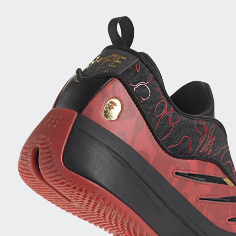 BAPE x adidas Dame 9 "Red Camo" IH0786 | Nice Kicks