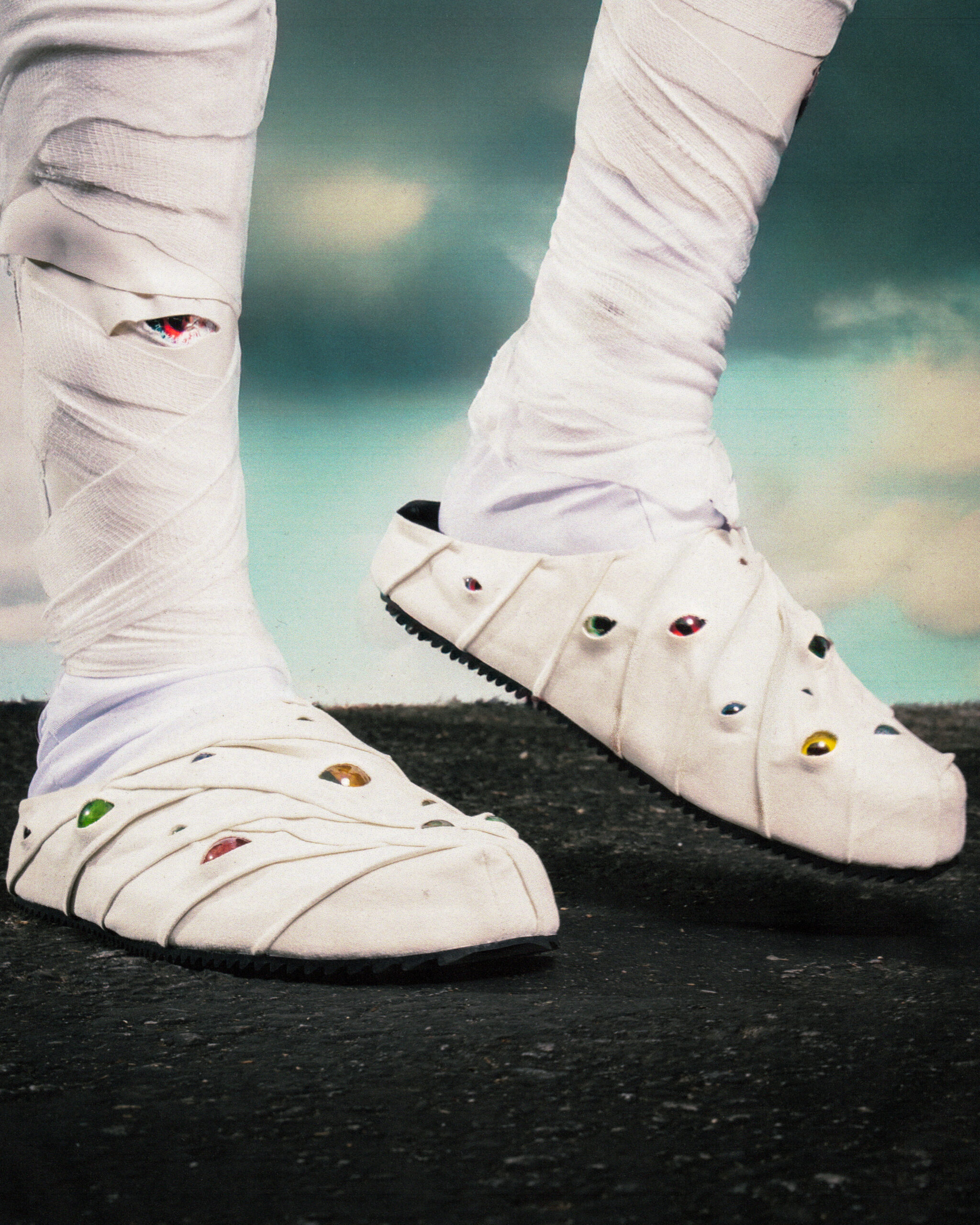 Esenes.ww x KITOWARES Mummy Eyeball Mules | Nice Kicks