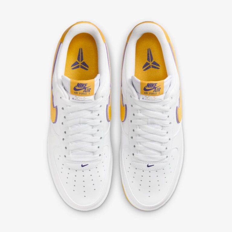 Kobe Bryant x Nike Air Force 1 Low "Lakers Home" FZ1151-100 | Nice Kicks