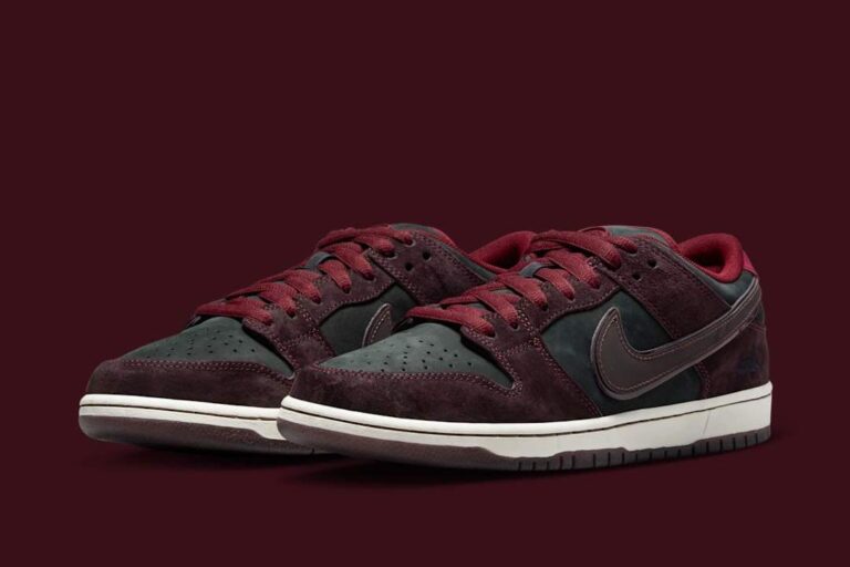 RIOT Skateshop x Nike SB Dunk Low "Mahogany/Team Red" FZ1289-200 | Nice ...