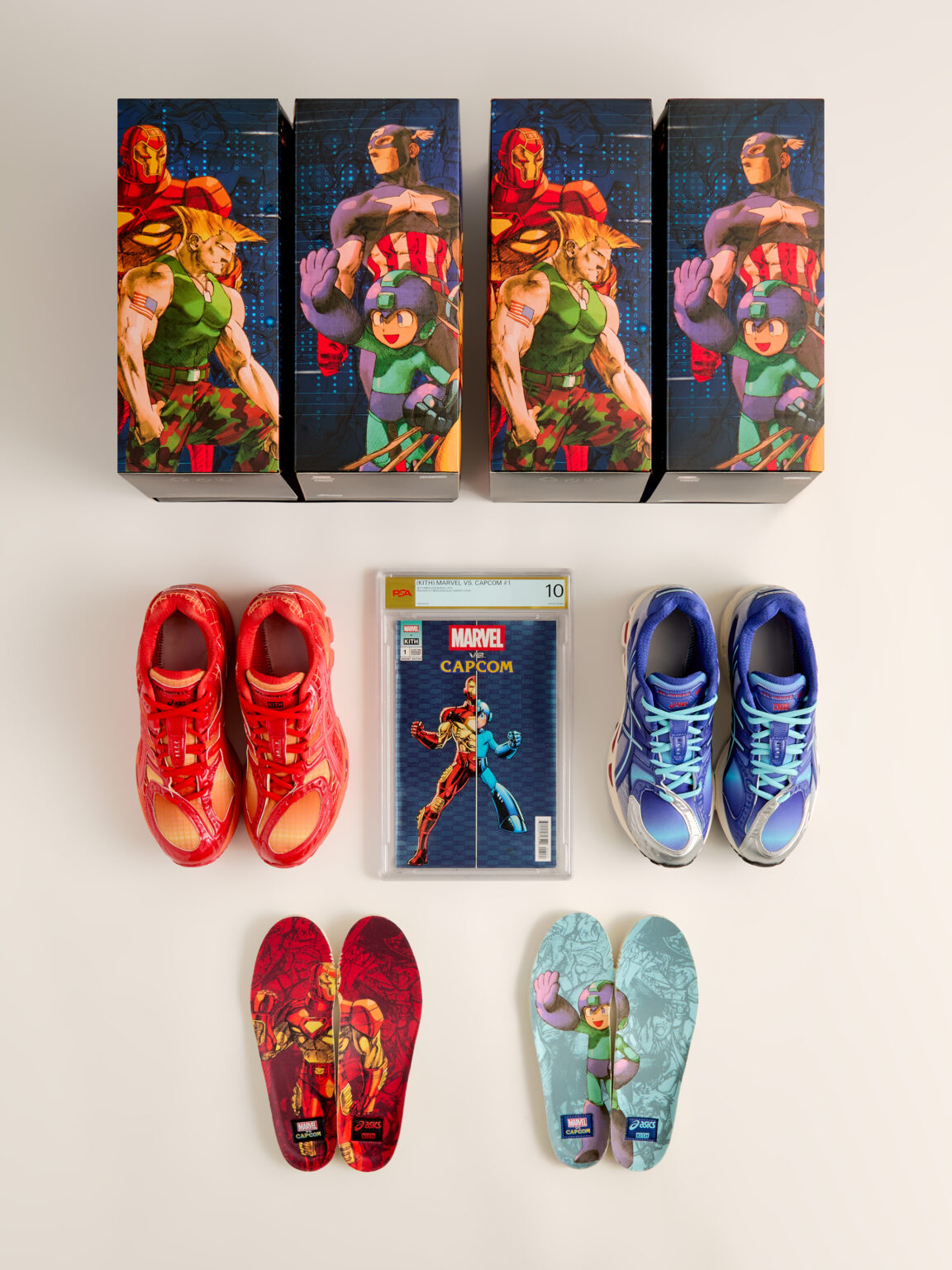 KITH x Marvel vs. Capcom x ASICS GEL-NIMBUS 10.1 "Iron Man vs. Mega Man ...