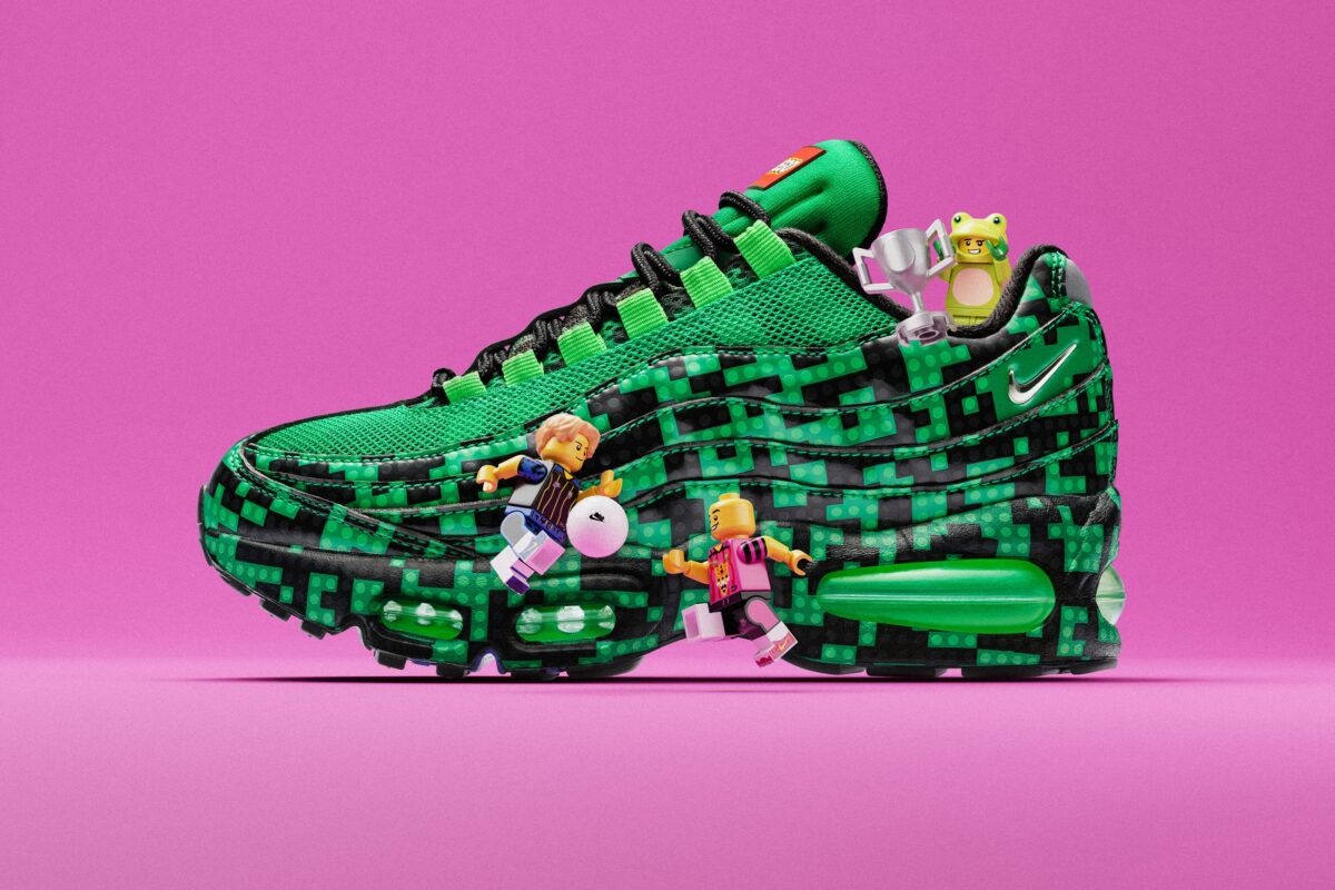 LEGO x Kids Nike Air Max 95 "Lucky Green" | Nice Kicks